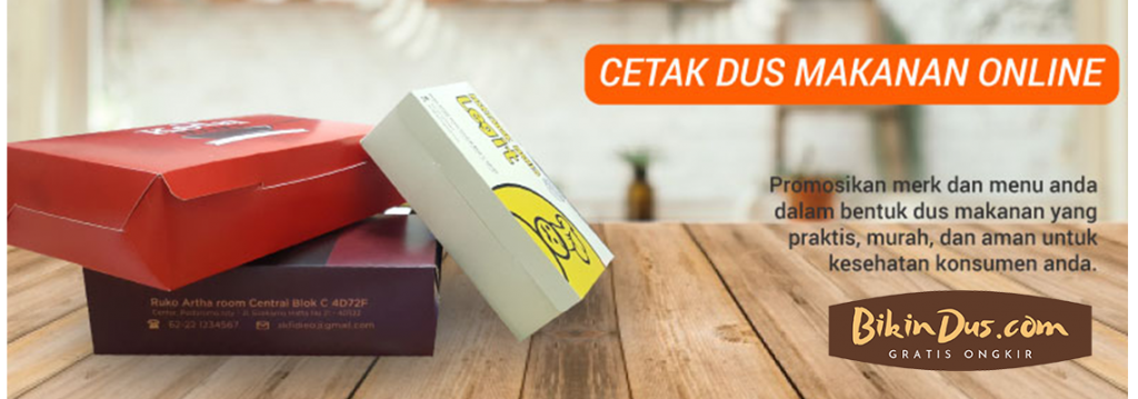 Bikin Dus | Cetak Dus Kemasan Murah Gratis Ongkir Gratis Desain